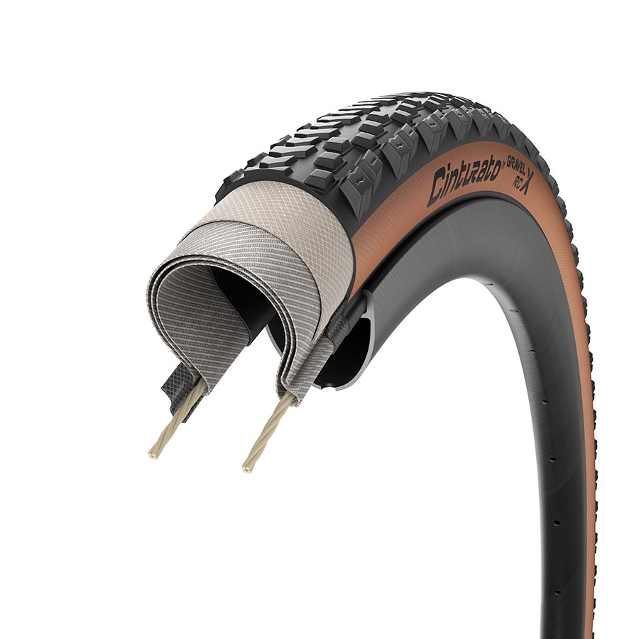 Pirelli Cinturato Gravel RCX TLR Tire - 700 x 40 Tubeless Folding Tan – Airpark Bike Co