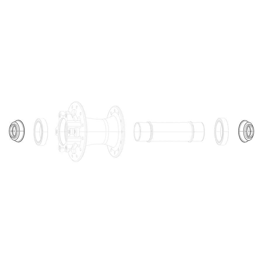 SRAM Conversion caps Front hub (12x100 (X0 900 Rise 60 Roam 30 Roam 40