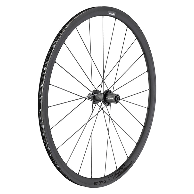 DT Swiss PR 1400 DiCut OXiC Rear Wheel - 700 QR x 130mm Rim Brake HG11