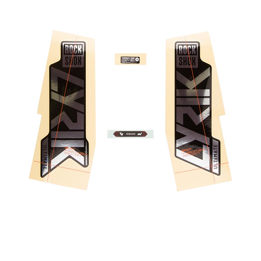 RockShox Fork Decal Kit - Lyrik Ultimate 27/29" Polar Foil for Gloss B