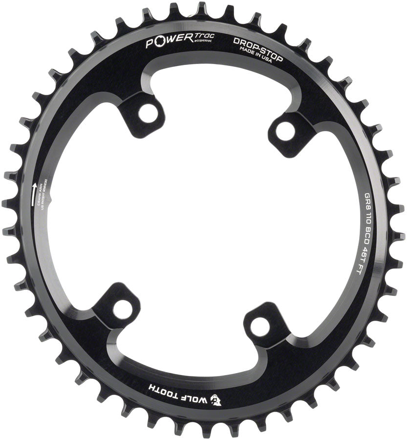 Wolf Tooth Elliptical Shimano 110 Asymmetric BCD Chainring - 46t 110 A