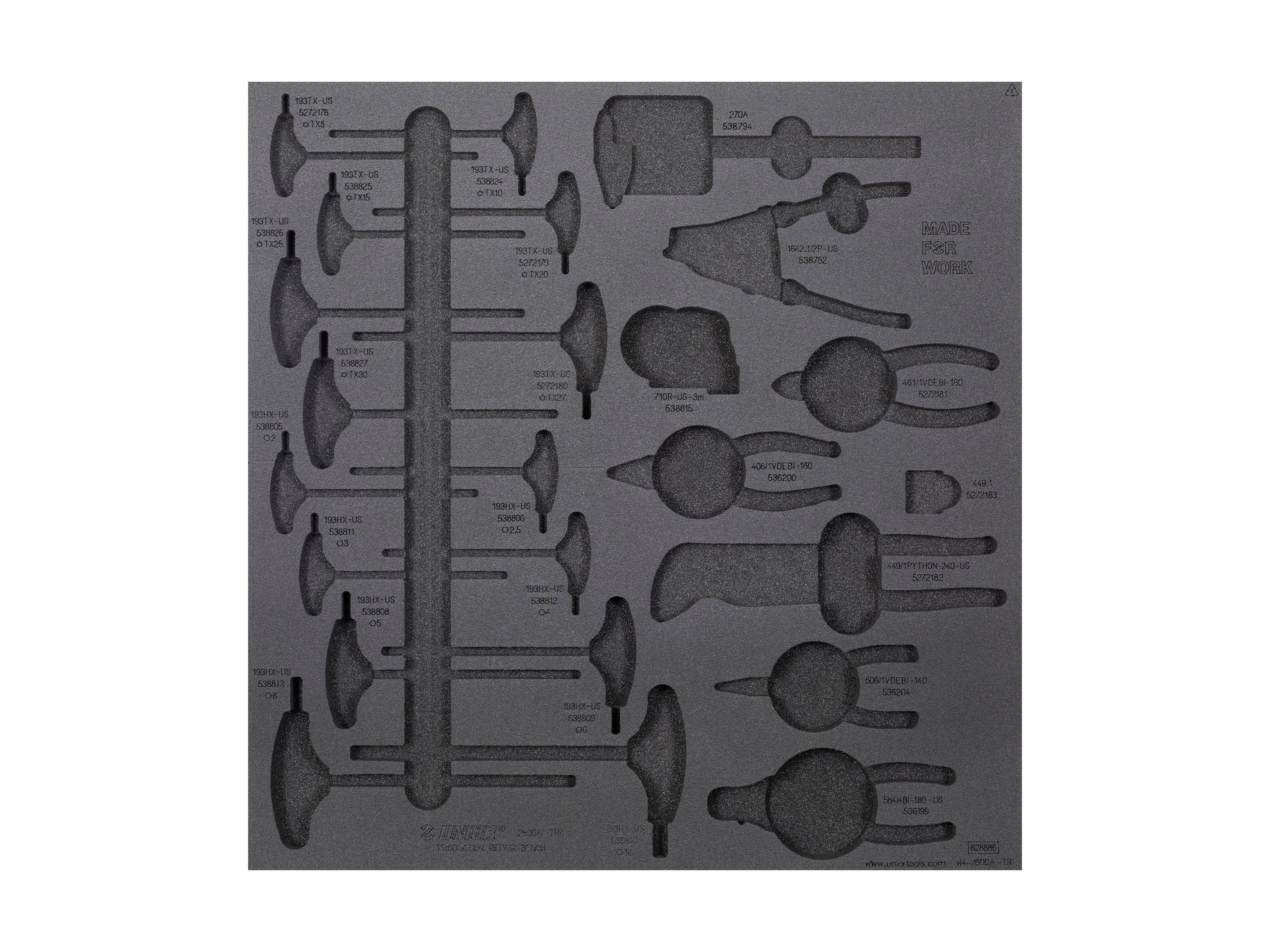 Unior Drawer Foam Insert Production 4